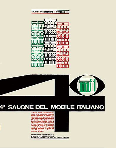 Italian furniture show poster – Grafix Gallery. Curated Graphic Art ...
